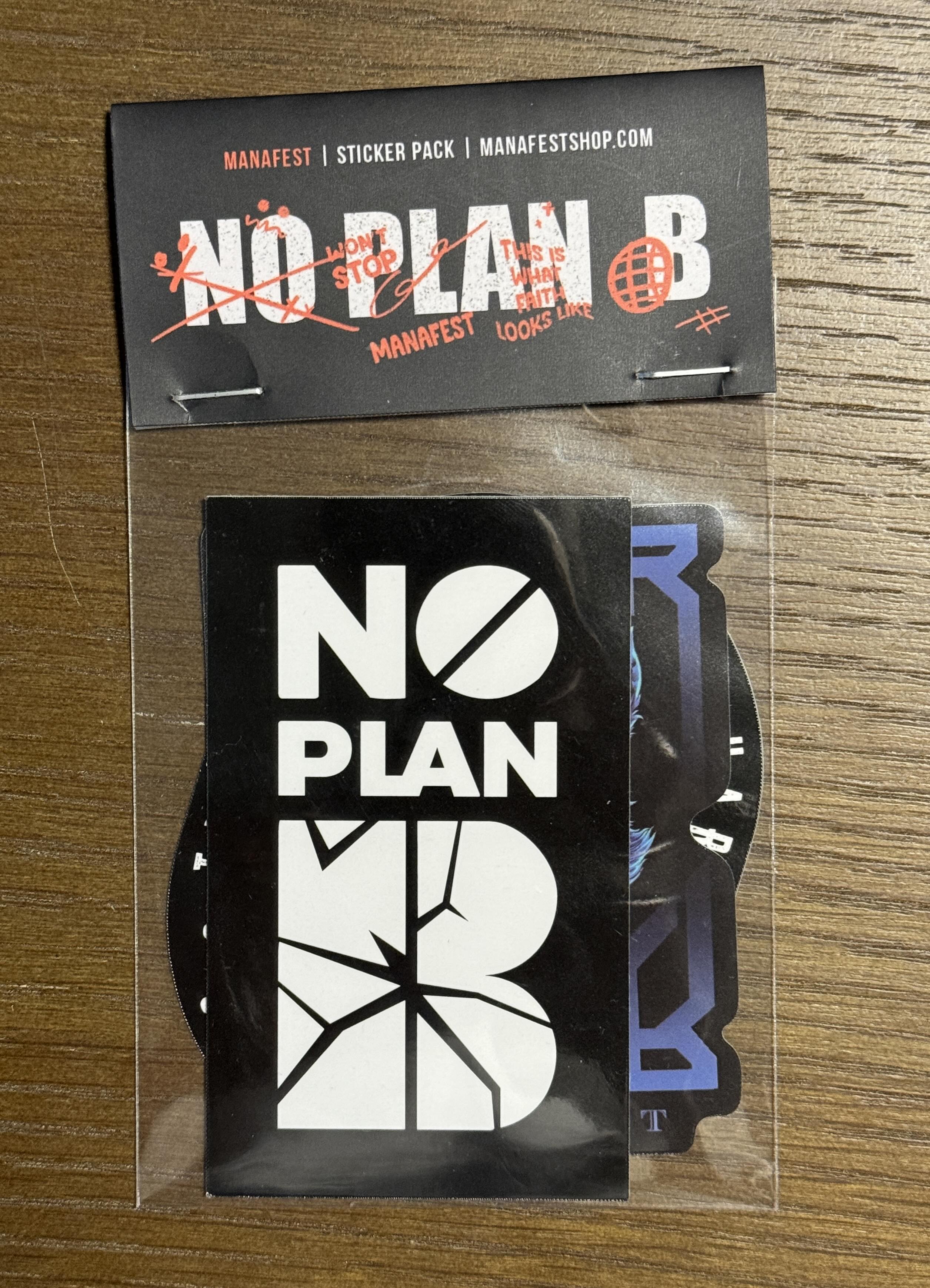 No Plan B - 3 Sticker Pack – Manafest